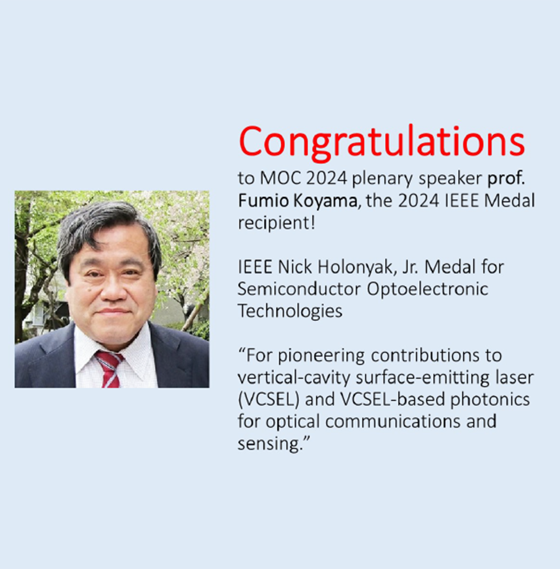 MOC2024 29th MICROOPTICS CONFERENCE